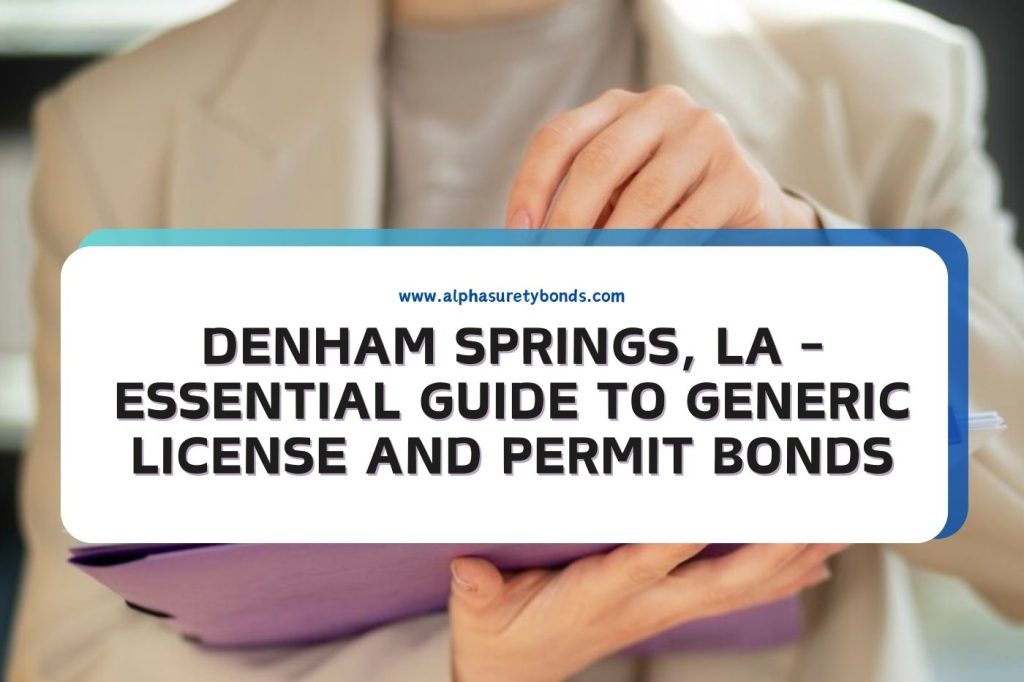Denham Springs, LA - Essential Guide to Generic License and Permit Bonds